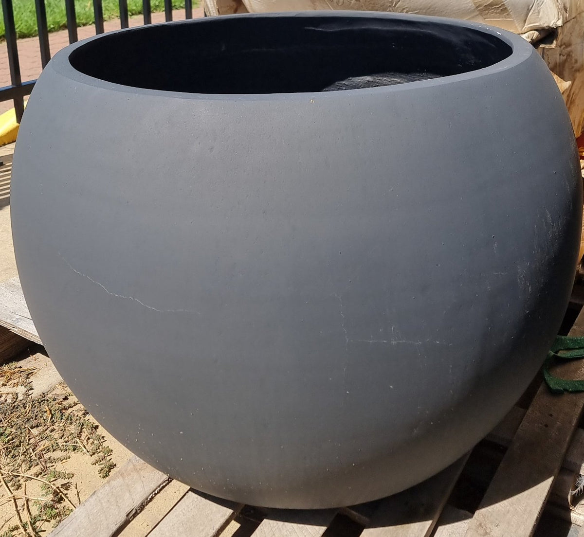 GRC Painted Moon Pot | GRC Pots | Pottery – Bottle Tree Cafe Garden and ...