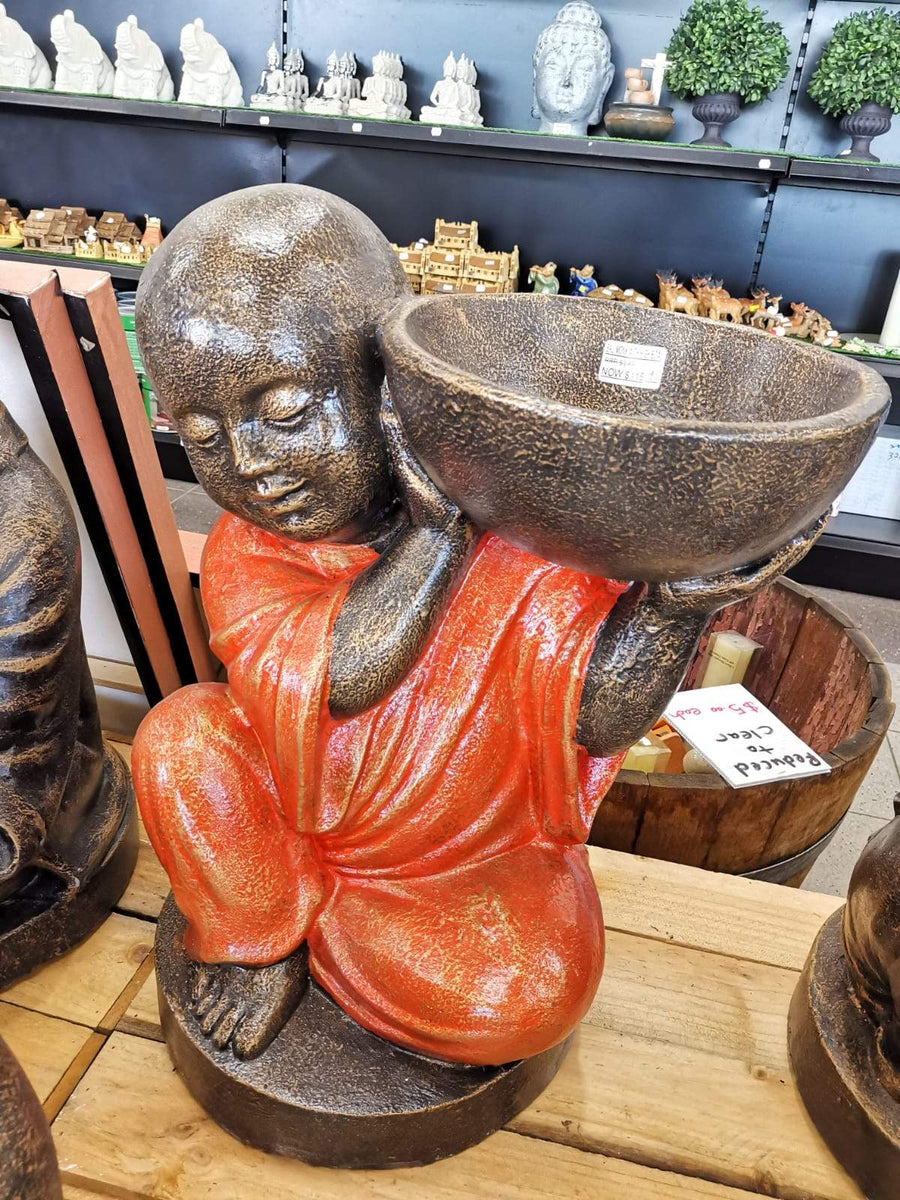 Shaolin holding a Bowl | Statues | Outdoor Decor – Bottle Tree Cafe ...