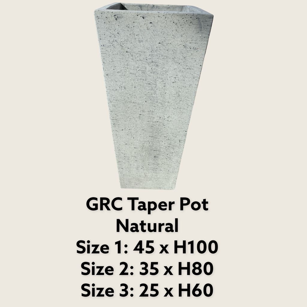 GRC Natural Taper Pot | GRC Pots | Pottery – Bottle Tree Cafe Garden ...