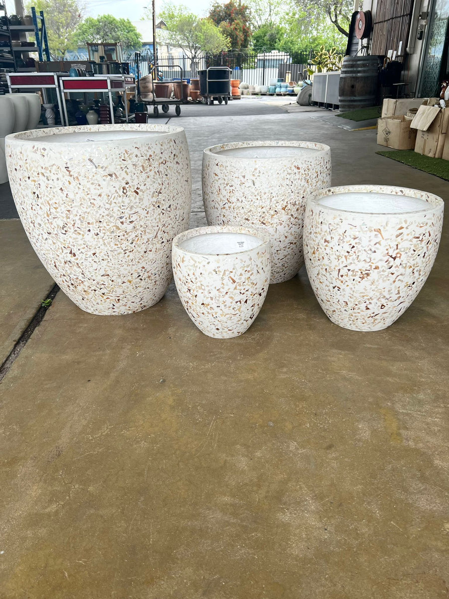 Light Taper Egg Pot | Poly Fiber Pots | Pottery – Bottle Tree Cafe ...